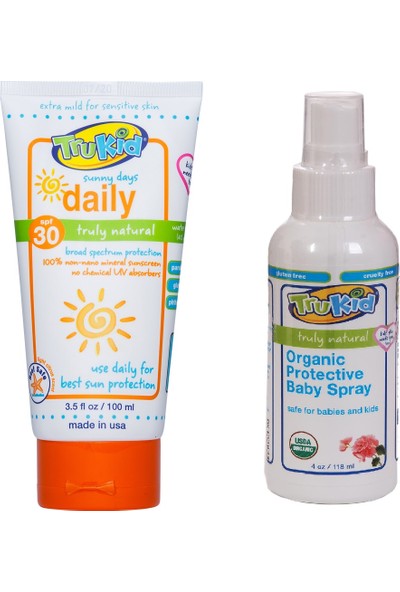 Trukid Sunny Days SPF30 Güneş Kremi 100ML. ve Sivrisinek Kovucu Paket Trukid Sunny Days SPF30 Güneş Kremi 100ML. ve Sivrisinek Kovucu Paket