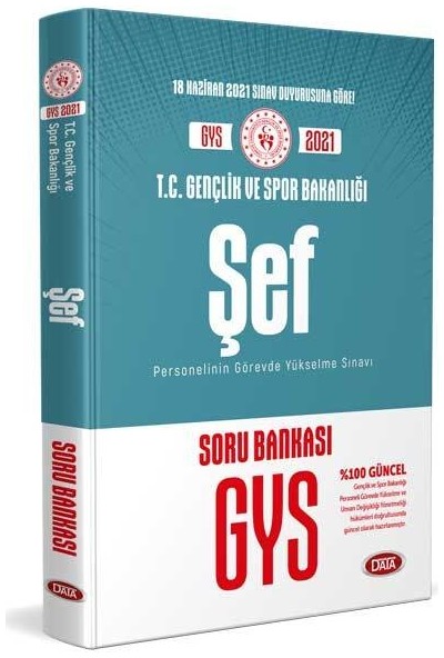 Data Yayınları 2021 Gençlik ve Spor Bakanlığı Şef Gys Soru Bankası