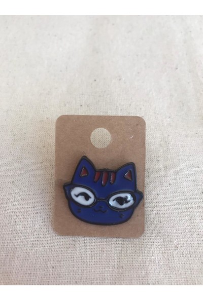 Hobipix Mavi Kedi Rozet Yaka Çanta Elbise Cüzdan Broşu Pin Hobipix Mavi Kedi Rozet Yaka Çanta Elbise Cüzdan Broşu Pin