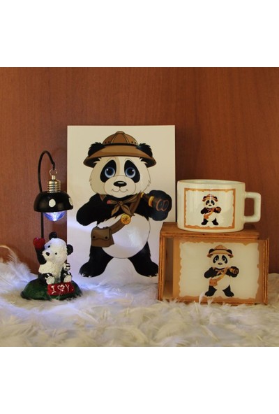 Hediye Kanalı Panda Işıklı Biblo Panda Defter Panda Kutulu Kupa Hediye Kanalı Panda Işıklı Biblo Panda Defter Panda Kutulu Kupa