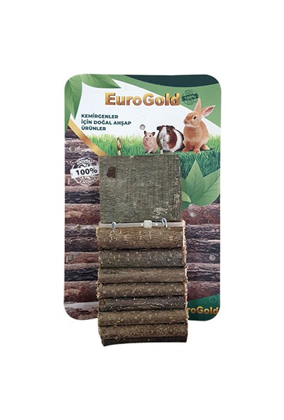Eurogold Kemirgenler Için Doğal Ahşap Tek Çift Platformlu 7X30 cm Eurogold Kemirgenler Için Doğal Ahşap Tek Çift Platformlu 7X30 cm