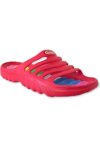 Sonimix E8007 Kırmızı Kadın Masaj Taban Havuz/deniz Terlik