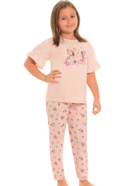 Little Frog Düz Paça Kız Çocuk Pijama Takımı Sevimli Tavuk Little Frog Düz Paça Kız Çocuk Pijama Takımı Sevimli Tavuk