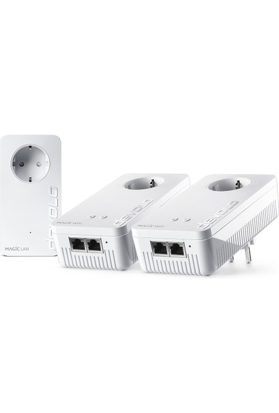 Devolo 8632 Magic 2 WiFi next 2400 Mbps - Kablosuz Powerline Menzil Genişletici Çoklu Oda Kiti Devolo 8632 Magic 2 WiFi next 2400 Mbps - Kablosuz Powerline Menzil Genişletici Çoklu Oda Kiti