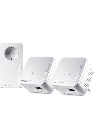 Devolo 8577 Magic 1 WiFi 1200 Mbps - Kablosuz Powerline Menzil Genişletici Mini Çoklu Oda Kiti Devolo 8577 Magic 1 WiFi 1200 Mbps - Kablosuz Powerline Menzil Genişletici Mini Çoklu Oda Kiti