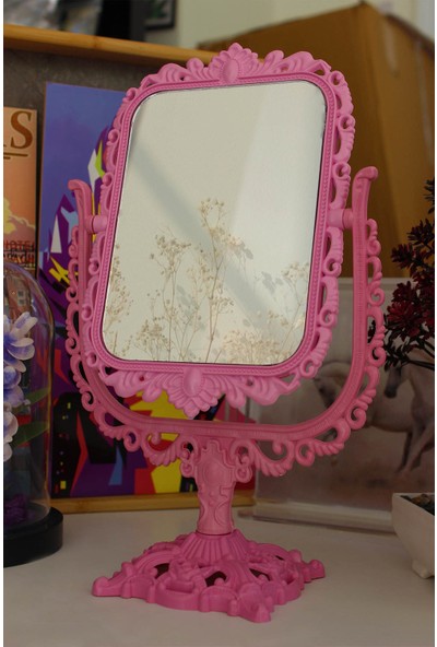 Medizzone Masaüstü Dekoratif Kare Makyaj Aynası Pembe Medizzone Masaüstü Dekoratif Kare Makyaj Aynası Pembe