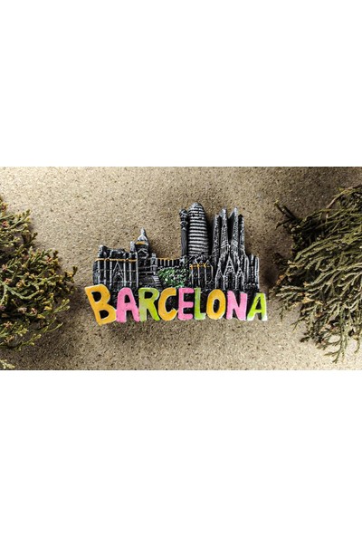 Tumbled Workshop Barcelona Magnet Buzdolabı Süsü Hediyelik Dekoratif Eşya