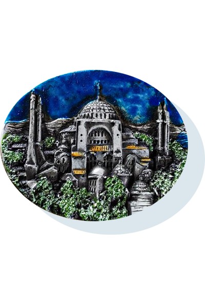 Tumbled Workshop Istanbul Ayasofya Cami Magnet Buzdolabı Süsü Hediyelik Dekoratif Eşya Tumbled Workshop Istanbul Ayasofya Cami Magnet Buzdolabı Süsü Hediyelik Dekoratif Eşya