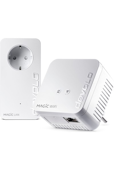 Devolo 8568 Magic 1 WiFi 1200 Mbps - Kablosuz Powerline Menzil Genişletici Mini Başlangıç Kiti Devolo 8568 Magic 1 WiFi 1200 Mbps - Kablosuz Powerline Menzil Genişletici Mini Başlangıç Kiti