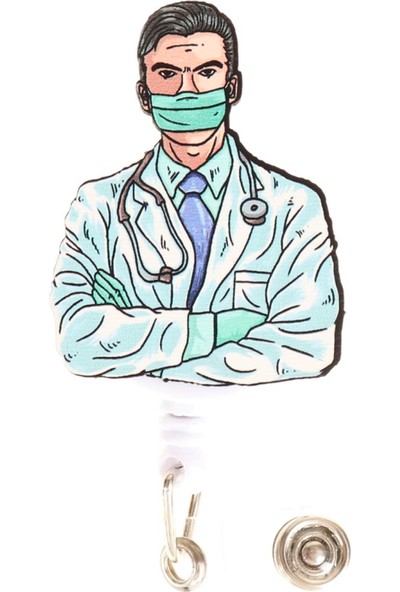 Attach Erkek Doktor Tasarım Ahşap Yoyo Yaka Kartlık Attach Erkek Doktor Tasarım Ahşap Yoyo Yaka Kartlık