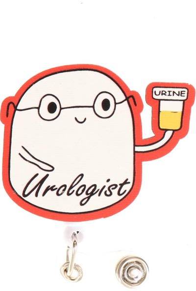 Attach Urologist Tasarım Ahşap Yoyo Yaka Kartlık