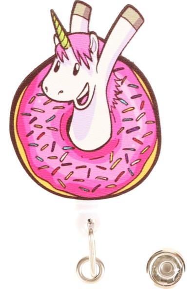 Attach Donat Zürafa Tasarım Ahşap Yoyo Yaka Kartlık Attach Donat Zürafa Tasarım Ahşap Yoyo Yaka Kartlık