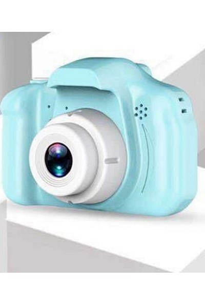 Modern Tekno Çocuk Fotoğraf Makinesi 1080P Hd Kamera Mavi