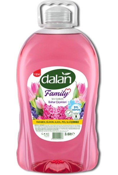 Dalan Sıvı Sabun Bahar Çiçekleri Family 3,6 Lt