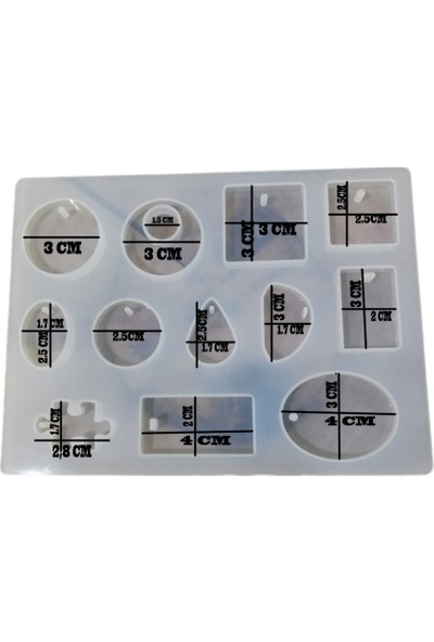 Stonechem Epoksi Reçine Çoklu Puzzle Kolye Kalıbı Stonechem Epoksi Reçine Çoklu Puzzle Kolye Kalıbı