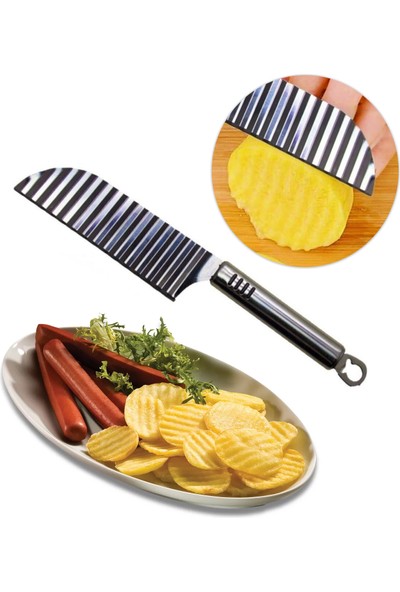 Anadolu Saray Çarşısı Pratik Çelik Şekilli Patates Bıçağı Chips Chopper Anadolu Saray Çarşısı Pratik Çelik Şekilli Patates Bıçağı Chips Chopper