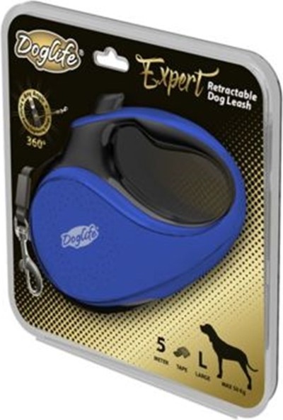 Doglife Expert Otomatik Gezdirme Tasması Mavi Large Doglife Expert Otomatik Gezdirme Tasması Mavi Large