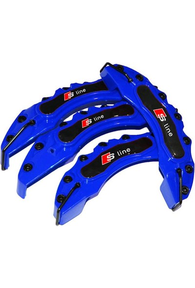 Universal Audi S-Line Fren Kaliper Kapağı 4 Adet S Line Mavi Universal Audi S-Line Fren Kaliper Kapağı 4 Adet S Line Mavi