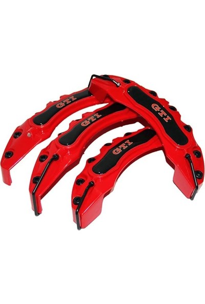 Universal Volkswagen Gtı Fren Kaliper Kapağı 4 Adet Gtı Kırmızı