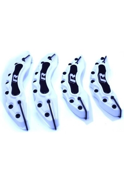 Universal Volkswagen R Fren Kaliper Kapağı 4 Adet R Beyaz Universal Volkswagen R Fren Kaliper Kapağı 4 Adet R Beyaz