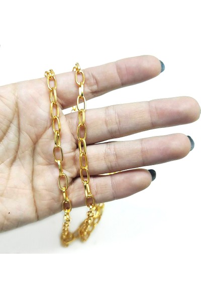 Hobizubi Takı Zinciri - Bileklik ve Kolye - 5.4 mm Gold