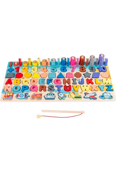 Mas Lord 7'si Bir Arada Eğitim Seti Montessori Ahşap Puzzle Mas Lord 7'si Bir Arada Eğitim Seti Montessori Ahşap Puzzle