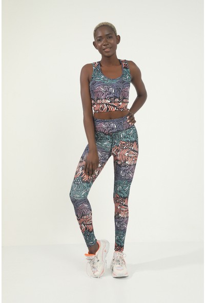 Grenj Fashion Turuncu Mixed Desen Dijital Baskılı Basic Büstiyer Grenj Fashion Turuncu Mixed Desen Dijital Baskılı Basic Büstiyer