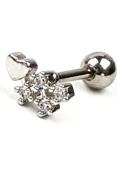 Ose Shop Kalpli Zirkon Tasli 316L Anti Alerjik Cerrahi Celik Tragus Veya Kikirdak Helix Piercing 6mm 1.2 mm Ose Shop Kalpli Zirkon Tasli 316L Anti Alerjik Cerrahi Celik Tragus Veya Kikirdak Helix Piercing 6mm 1.2 mm