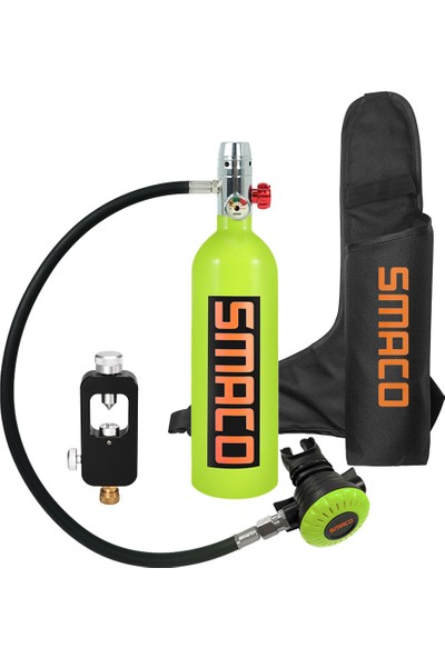 Smaco 1 lt Silindir Oksijen Tüpü Adaptörlü (Yurt Dışından)