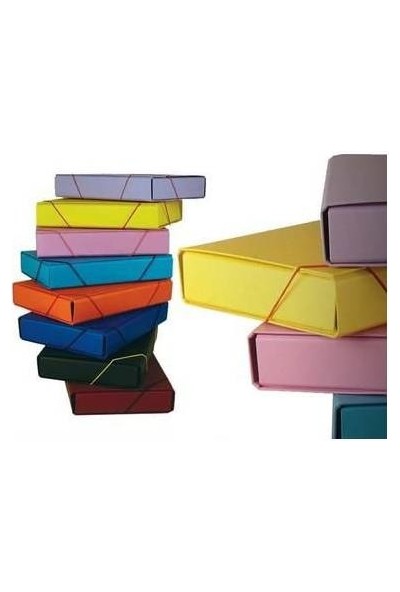 Koza Kitap Düz Renk Lastikli Öğrenci Klasörü