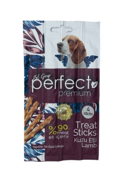 Perfect Sticks Kuzu Etli Tahılsız Ödül Çubukları 4'lü 20 gr Perfect Sticks Kuzu Etli Tahılsız Ödül Çubukları 4'lü 20 gr