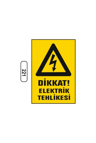 Gündoğdu Dikkat Elektrik Tehlikesi Uyarı Ikaz Levhası 25 x 35 cm Gündoğdu Dikkat Elektrik Tehlikesi Uyarı Ikaz Levhası 25 x 35 cm