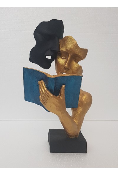 Arose Kitap Okuyan Çift Biblo Soyut Ev Ofis  dekoru Arose Kitap Okuyan Çift Biblo Soyut Ev Ofis  dekoru