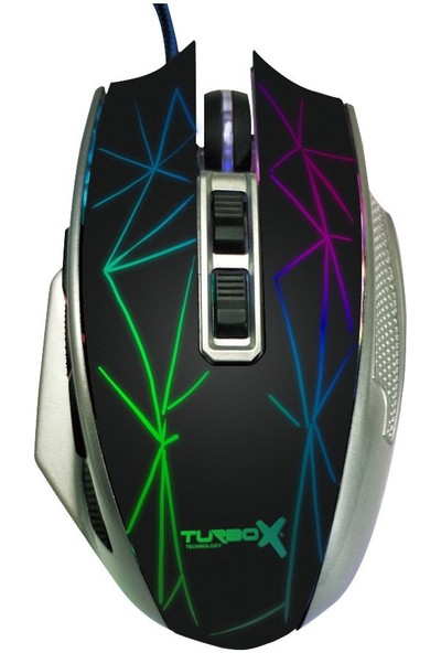 Turbox Sweeper TR-M5 2400Dpi Usb Kablolu Siyah Gri Gaming Optik Mouse RGB Turbox Sweeper TR-M5 2400Dpi Usb Kablolu Siyah Gri Gaming Optik Mouse RGB