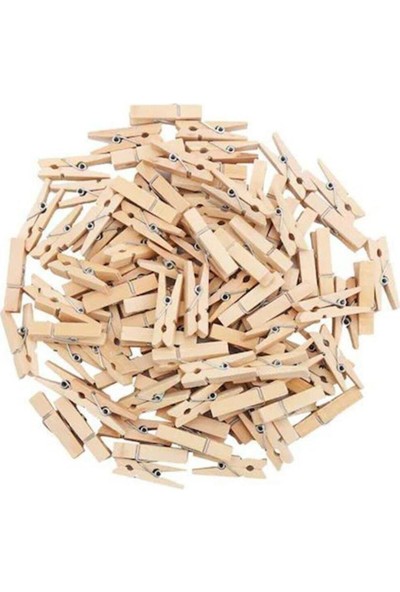 Bamovi 100 Adet Ahşap Küçük 2,5cm Mandal, Ataç Fotoğraf Askısı Mandalı Bamovi 100 Adet Ahşap Küçük 2,5cm Mandal, Ataç Fotoğraf Askısı Mandalı