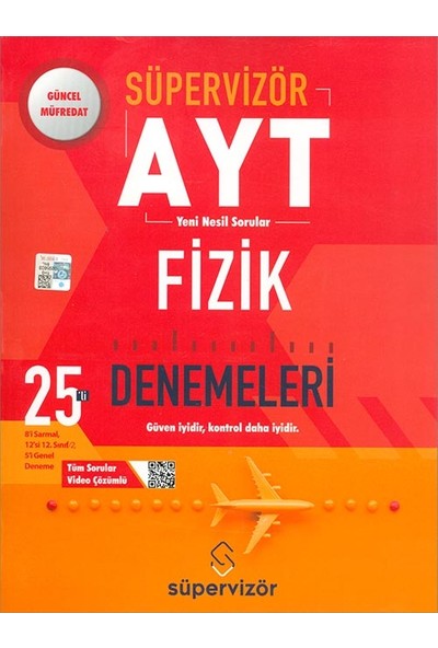 Süpervizör Yayınları Süpervizör 2021 Ayt Fizik 25LI Deneme