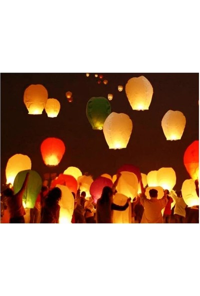 Bibizde Dilek Feneri Uçan Balon Gökyüzü Feneri