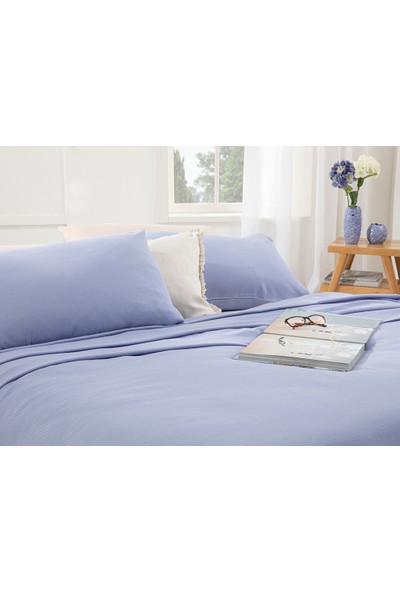 English Home Cool Stripe Soft Touch Tek Kişilik Pike Seti 150 x 220 cm. Ortanca English Home Cool Stripe Soft Touch Tek Kişilik Pike Seti 150 x 220 cm. Ortanca