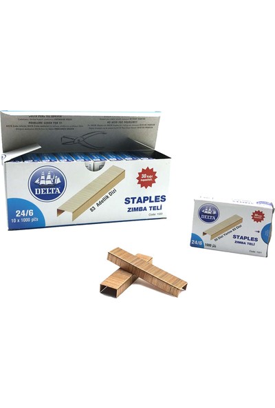 Delta Zımba Teli 24/6 10' Lu Kutu