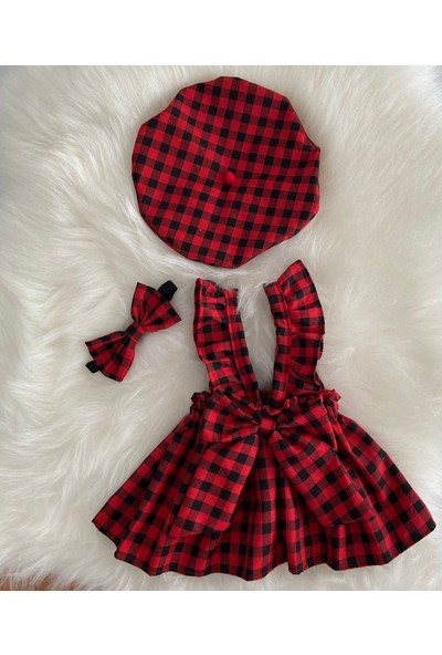 Moda Lina Pötükare Salopet Şapka & Bandana Set