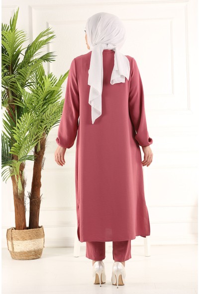 Miezza Kadın Düğmeli Tesettür Takım