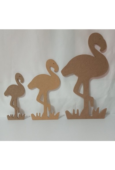 Hobi Dünya Ahşap Boyanabilir Mdf Dekoratif Flamingo Leylek Takımı 3'lü Set Hobi Dünya Ahşap Boyanabilir Mdf Dekoratif Flamingo Leylek Takımı 3'lü Set