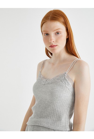 Koton Dantelli Atlet Fitilli Pamuklu