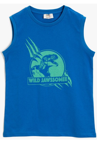 Koton Kids Baskili Atlet Pamuklu Koton Kids Baskili Atlet Pamuklu