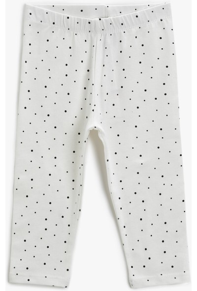 Koton Kız Çocuk Puantiyeli Tayt Pamuklu