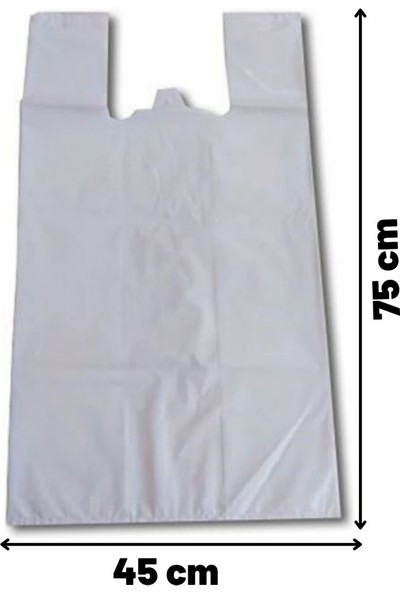 7Acve Ultra Kalın Kokusuz Et Taşıma Poşeti Kurban Poşeti Alışveriş Poşeti 45 x 75 cm 15'li