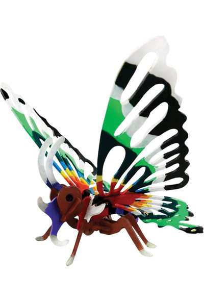 Cucu Puzzle - 3D Ahşap Puzzle & Boyama Seti - Kelebek Cucu Puzzle - 3D Ahşap Puzzle & Boyama Seti - Kelebek