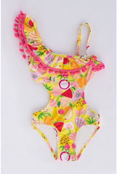 Penti Çok Renkli Kız Çocuk Tropical Fruits Mayokini