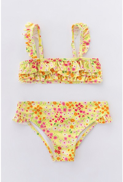 Penti Çok Renkli Kız Çocuk Cute Flower Bikini Takımı