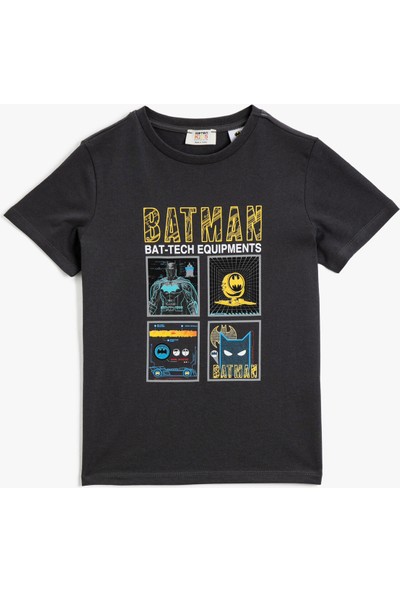 Koton Erkek Çocuk Batman Lisanslı Tişört Pamuklu